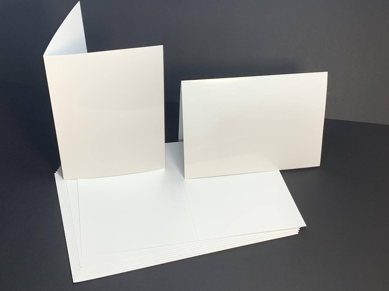 Gloss white card blanks size C