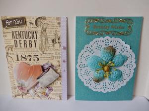 Graphic 45 Off to the Races Card Ideas